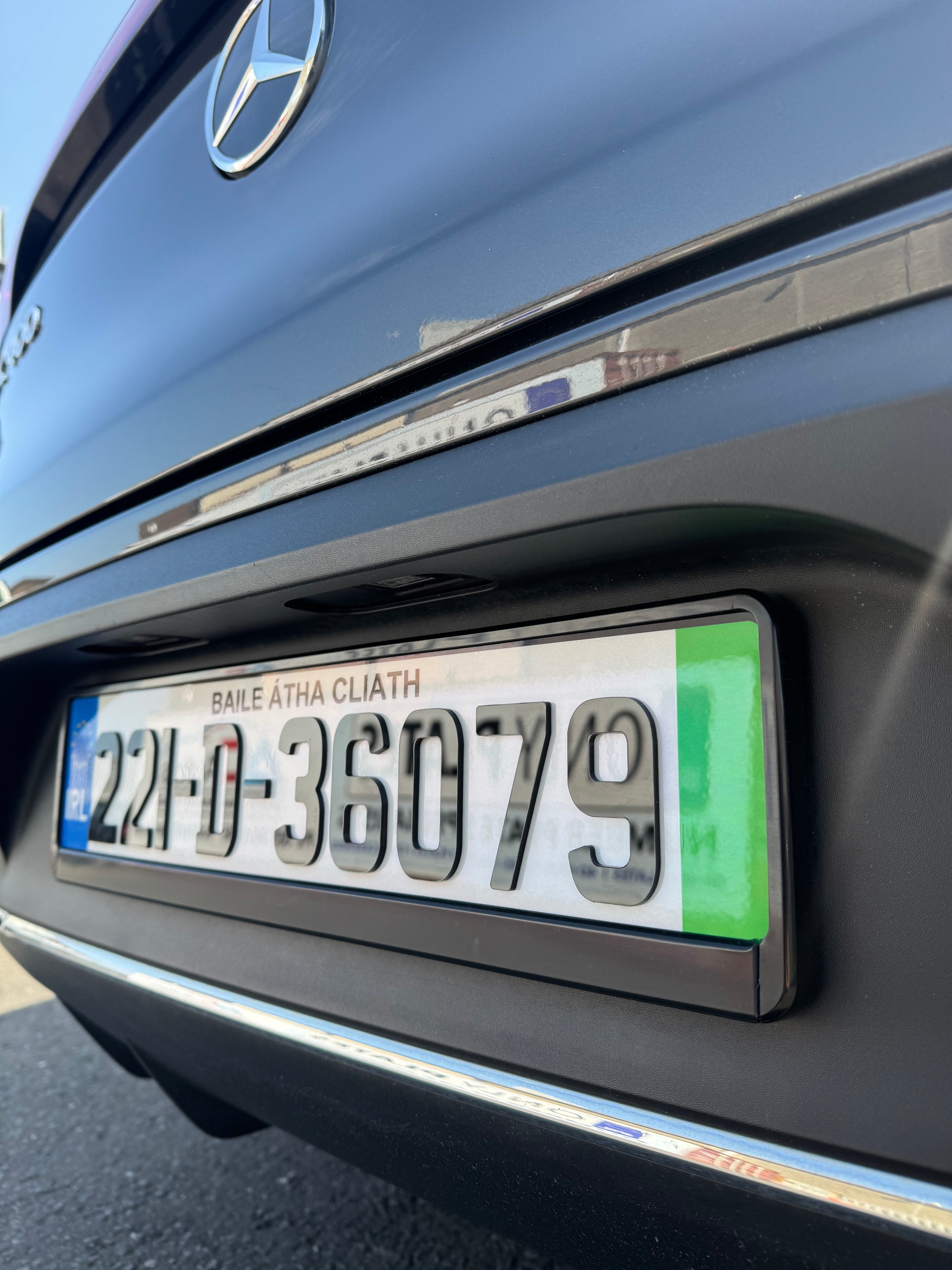 4D 3mm Green EV Plates – Irish Font (Fully Road Legal & NCT Approved ...