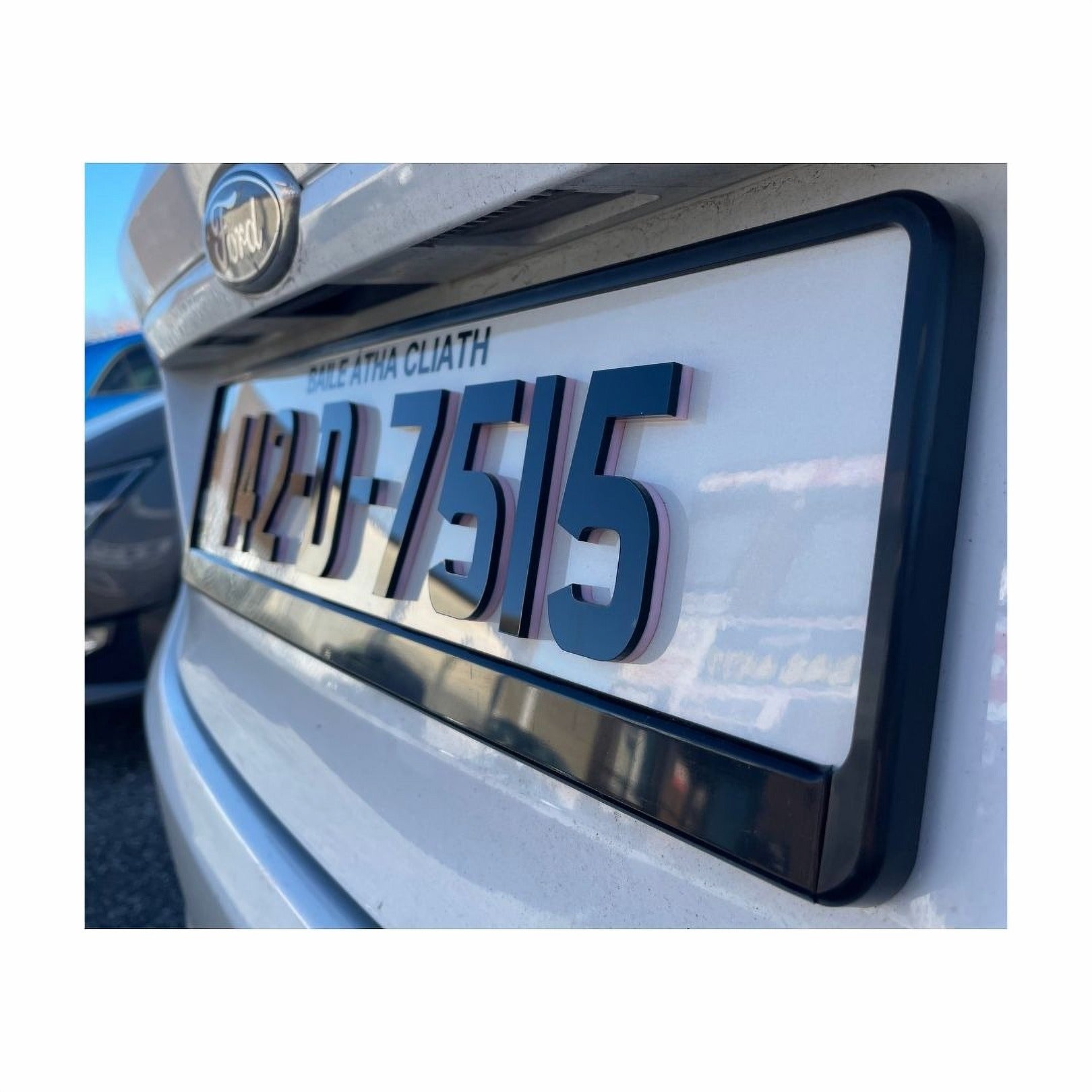 4D Pink Irish Font Reg Plates | Only Plates Ireland – OnlyPlates