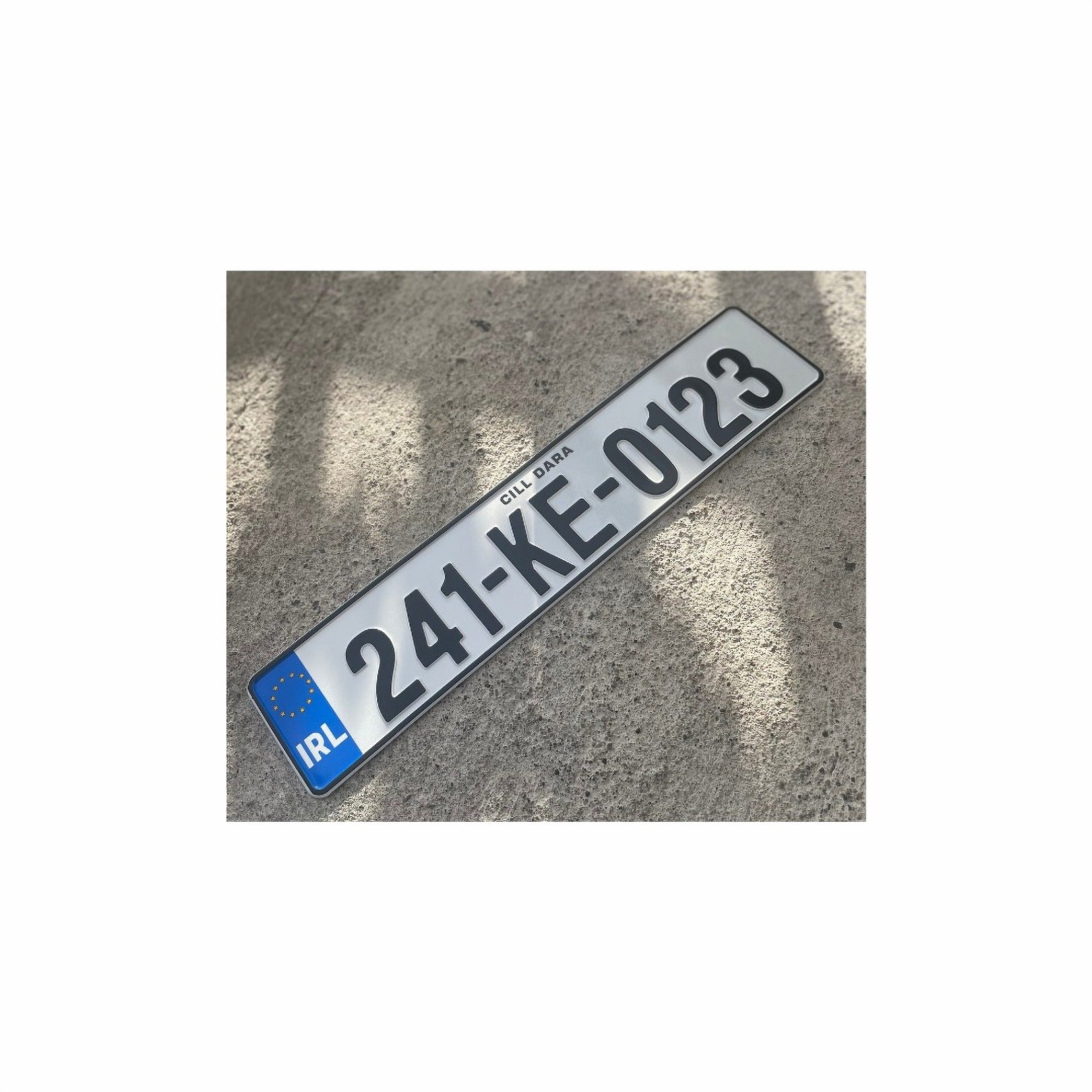 NCT Road Legal Car Plates: Irish Font Steel Pressed Number Plates ...