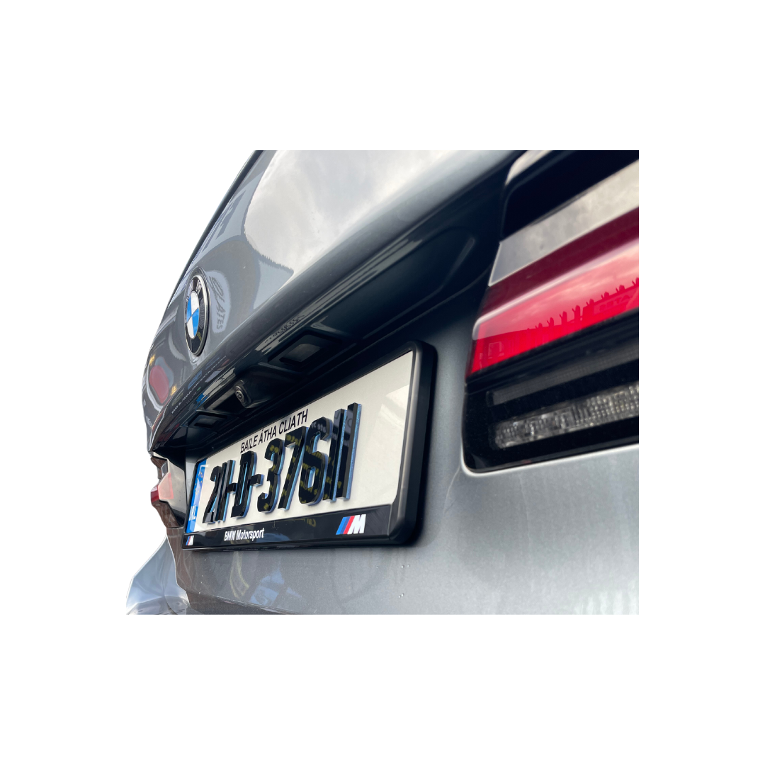 4D Neon Blue Irish Font Reg Plates | Only Plates – OnlyPlates