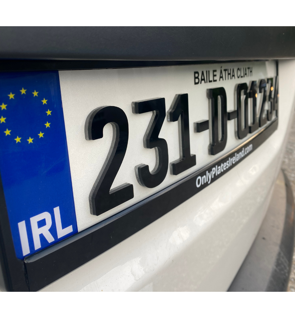 Custom 4D Crystal German Font Reg Plates | Only Plates Ireland – OnlyPlates